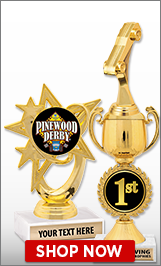 Pinewood Derby™ Trophies- Pinewood Derby™Medals - Pinewood Derby ...