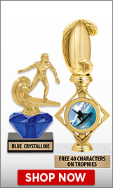 Surfing Trophies | Surfing Medals | Surfing Plaques and Awards