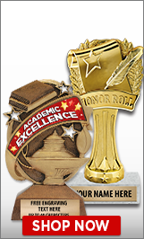 Scholastic Trophies - Scholastic Medals - Scholastic Plaques and Awards