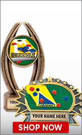 Cornhole Trophies - Cornhole Medals - Cornhole Plaques and Awards