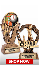 T-Ball Trophies - T-Ball Medals - T-Ball Plaques and Awards