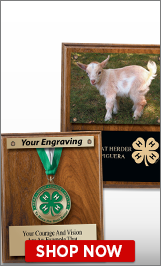 4-H Trophies - 4-H Medals - 4-H Plaques and Awards