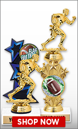 Flag Football Trophies - Flag Football Medals - Flag Football Plaques ...