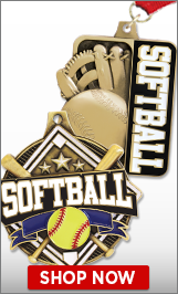 Softball Trophies - Softball Medals - Softball Plaques and Awards