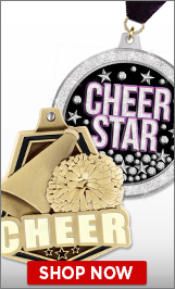 Cheerleading Trophies | Cheerleading Medals | Cheerleading Plaques and ...