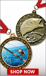Fishing Trophies - Fishing Medals - Fishing Plaques and Awards