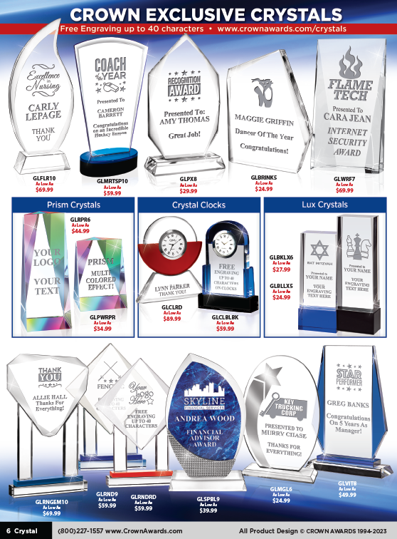 Crown Awards Catalog