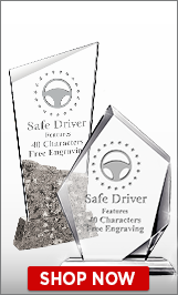 Safe Driver Trophies - Safe Driver Medals - Safe Driver Plaques and Awards