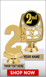 2nd Place Trophies | 2nd Place Medals | 2nd Place Plaques and Awards