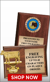 Cow Trophies - Cow Medals - Cow Plaques and Awards