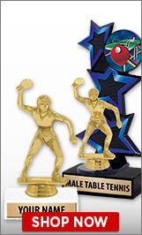 Ping Pong Trophies - Ping Pong Medals - Ping Pong Plaques and Awards