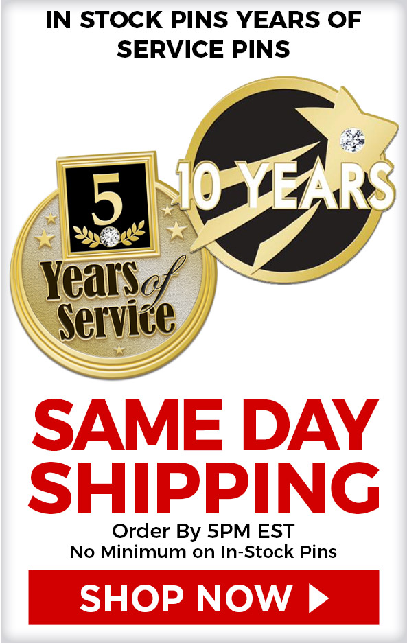 Years of Service Pins | Custom Service Award Pins