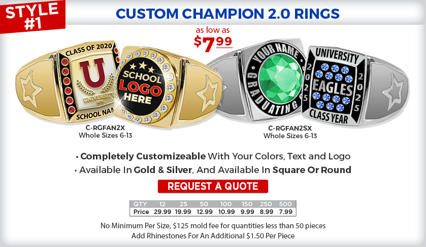 Custom Team Rings | School Team Rings and More!
