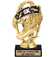 Kudos Winged Foot Banner Trophy