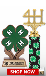 4-H Trophies - 4-H Medals - 4-H Plaques and Awards
