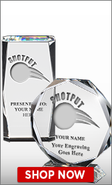 Shot Put Trophies - Shot Put Medals - Shot Put Plaques and Awards