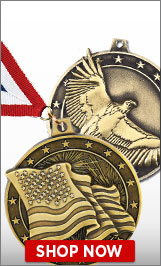 American Flag Trophies - Crown Awards