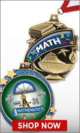 Math Trophies | Math Medals | Math Plaques and Awards