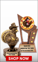 Thanksgiving Trophies - Thanksgiving Medals - Thanksgiving Plaques and ...