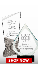 Thank You Plaques - Crown Awards