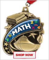 Math Trophies | Math Medals | Math Plaques and Awards