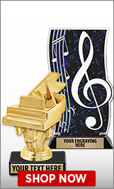 Music Trophies | Music Medals | Music Plaques and Awards