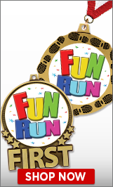 Fun Run Trophies - Fun Run Medals - Fun Run Plaques and Awards
