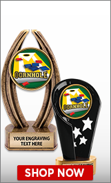 Cornhole Trophies - Cornhole Medals - Cornhole Plaques and Awards