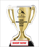 Shot Put Trophies | Shot Put Medals | Shot Put Plaques and Awards