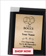 Bocce Trophies | Bocce Medals | Bocce Plaques and Awards
