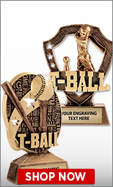 T-Ball Trophies - T-Ball Medals - T-Ball Plaques and Awards
