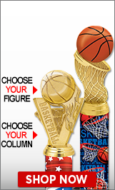 Basketball Trophies - Basketball Medals - Basketball Plaques and Awards