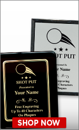 Shot Put Trophies - Shot Put Medals - Shot Put Plaques and Awards