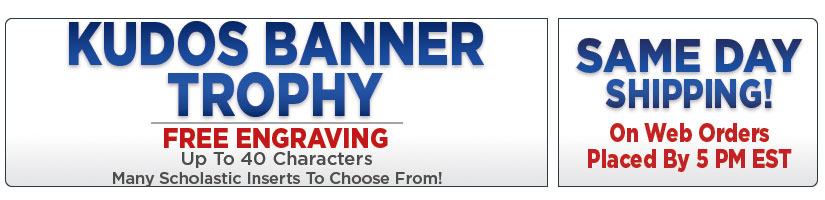 Kudos Scholastic Banner Trophy
