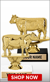 Cow Trophies | Cow Medals | Cow Plaques and Awards