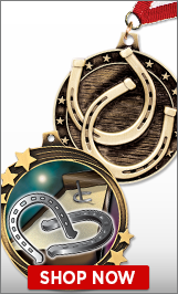 Horseshoe Trophies | Horseshoe Medals | Horseshoe Plaques and Awards