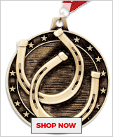Horseshoe Trophies | Horseshoe Medals | Horseshoe Plaques and Awards