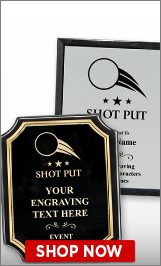 Shot Put Trophies | Shot Put Medals | Shot Put Plaques and Awards