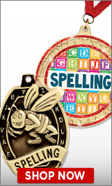 Spelling Trophies - Spelling Medals - Spelling Plaques and Awards