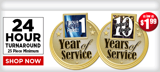 Years of Service Pins | Custom Service Award Pins