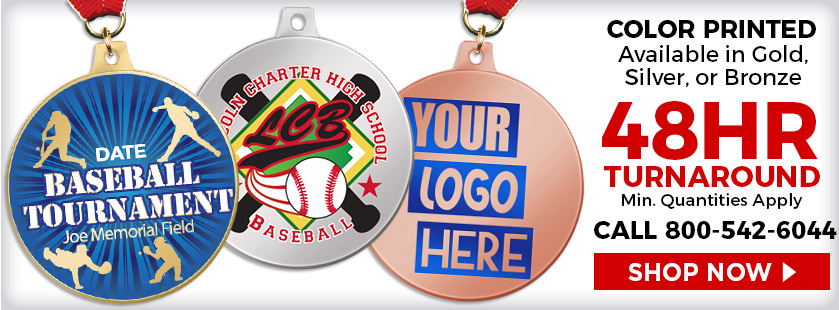 Custom Baseball Medals | Baseball Medals With Your Logo