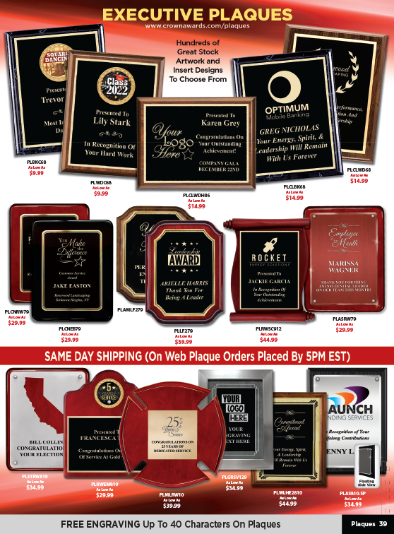 Crown Awards Catalog