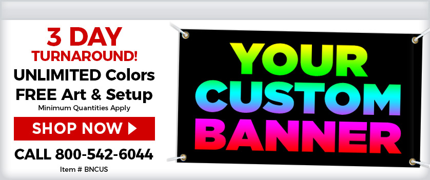 Custom Banners | Custom Vinyl Banners | Custom Signs | Printed Banner