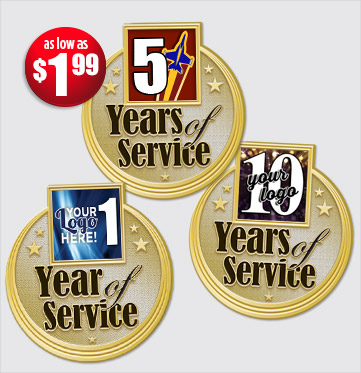 Years of Service Pins | Custom Service Award Pins