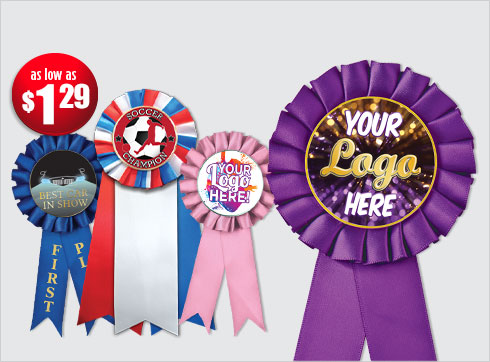 Custom Ribbons | Custom Award Ribbons | Rosette Ribbons