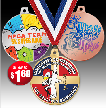 Custom Printed Medals | Printed Medallions