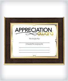 Laminated Plaques | Laminated Certificates | Award Laminations