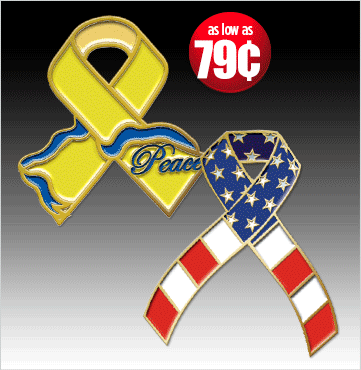Ribbon Pins | Custom Ribbon Pins | Awareness Ribbon Pins