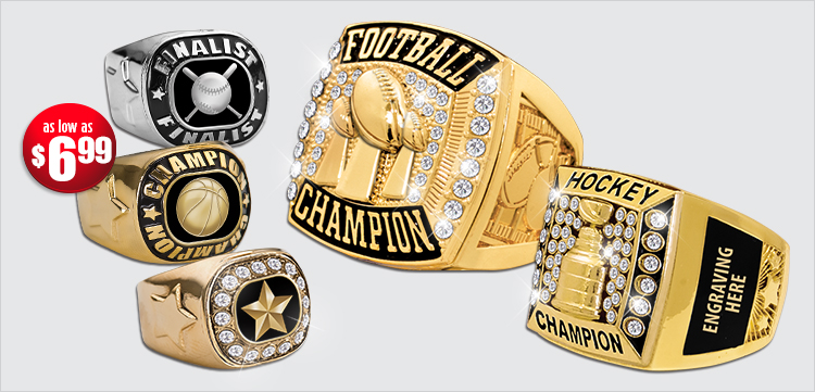 Custom Championship Rings | School Sports Champion Rings and More!