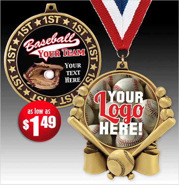 Custom Baseball Medals | Baseball Medals With Your Logo